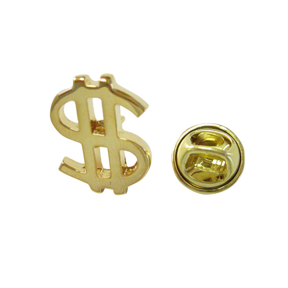 Kiola Designs | Accessories | Gold Toned Dollar Sign Lapel Pin | Poshmark